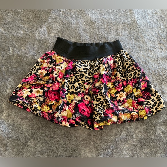 Aviva | Bottoms | Floral Animal Print Girls Skirt | Poshmark